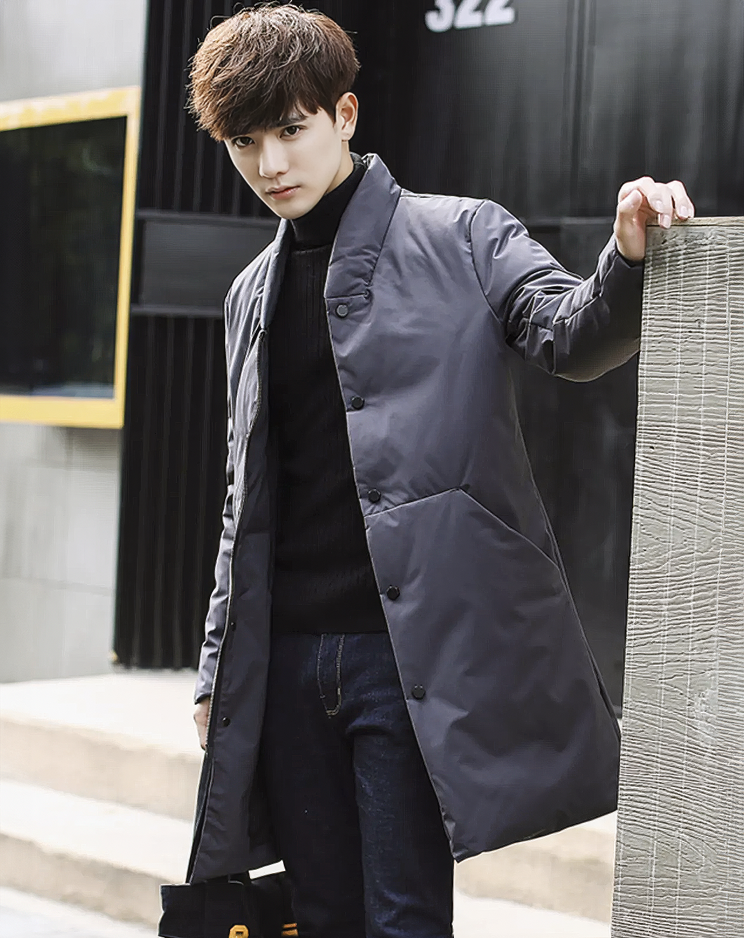 ♂Mid Length Down Coat – SOSOS design